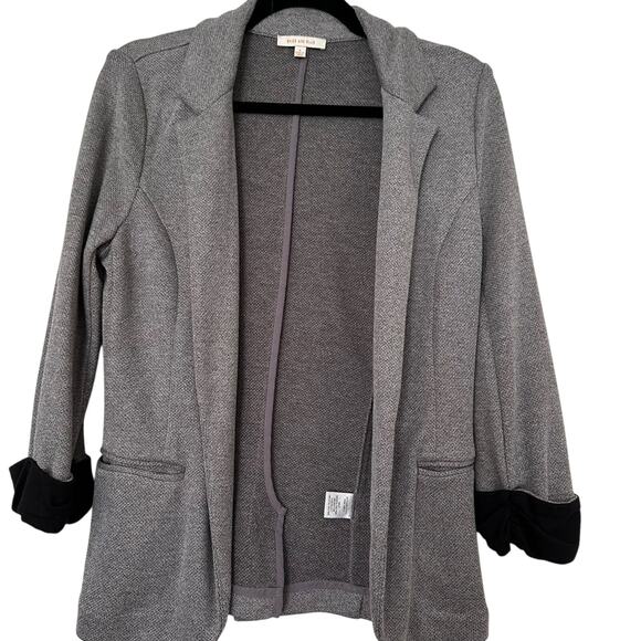 Skies Are Blue | Jackets & Coats | Nwot Gray Black Skies Are Blue Asa Knit Blazer | Poshmark